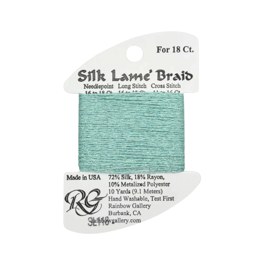 Silk Lamé Braid SL118 Sea Spray – Rachel Barri Designs Inc.