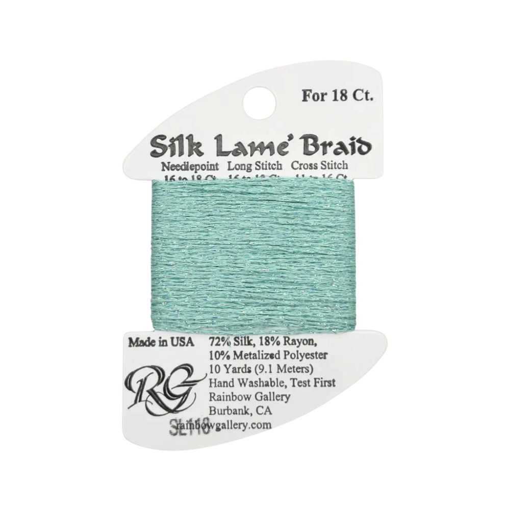 Silk Lamé Braid SL118 Sea Spray – Rachel Barri Designs Inc.
